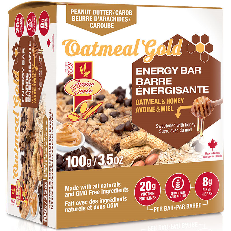 Oatmeal Gold Bars Boxes of 12 — Popeye's Supplements Edmonton